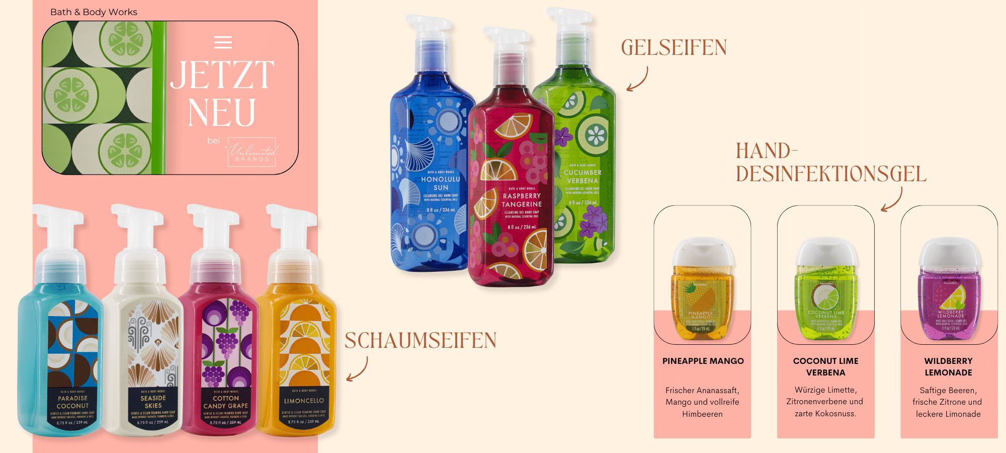 Bath and Body Works Deutschland einfach online bestellen – Unlimited Brands