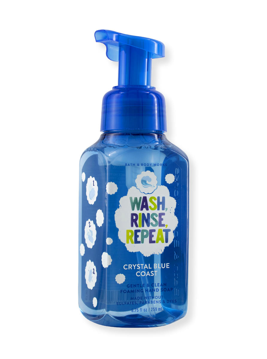 Bath & Body Works - Foam soap - Wash rinse repeat-Crystal blue Coast ...